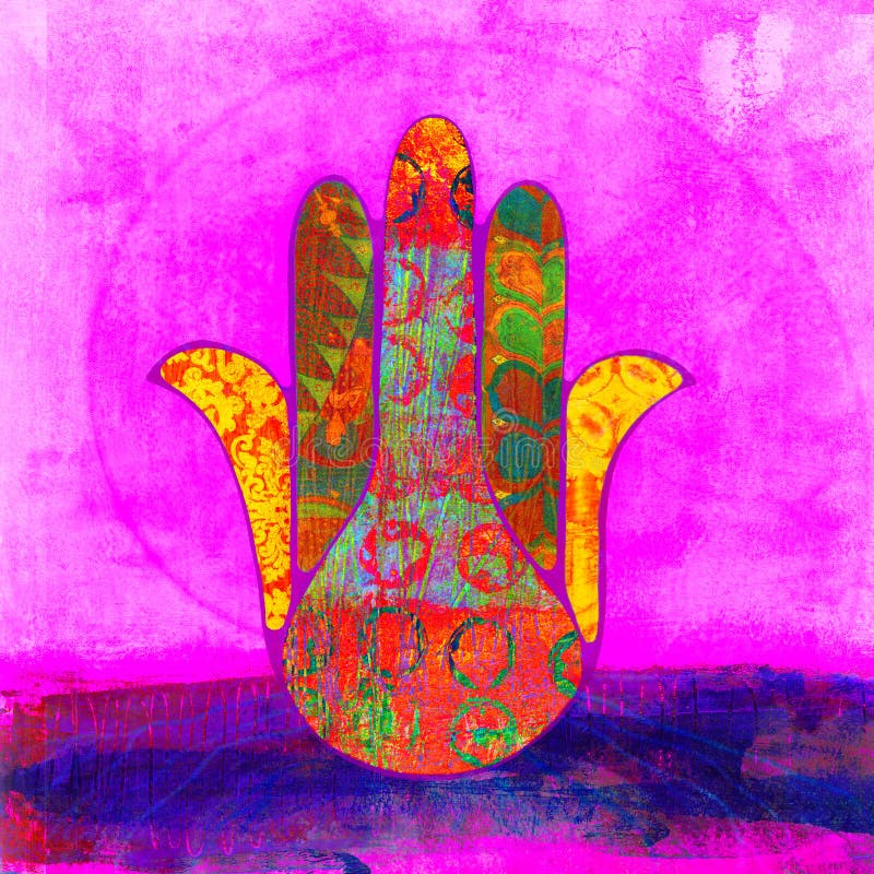 Hand van Fatima stock illustratie. Illustration of ziel - 25938654