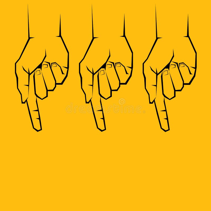 Hand Vector Human Illustration Finger Symbol Icon Concept Design Stock ...