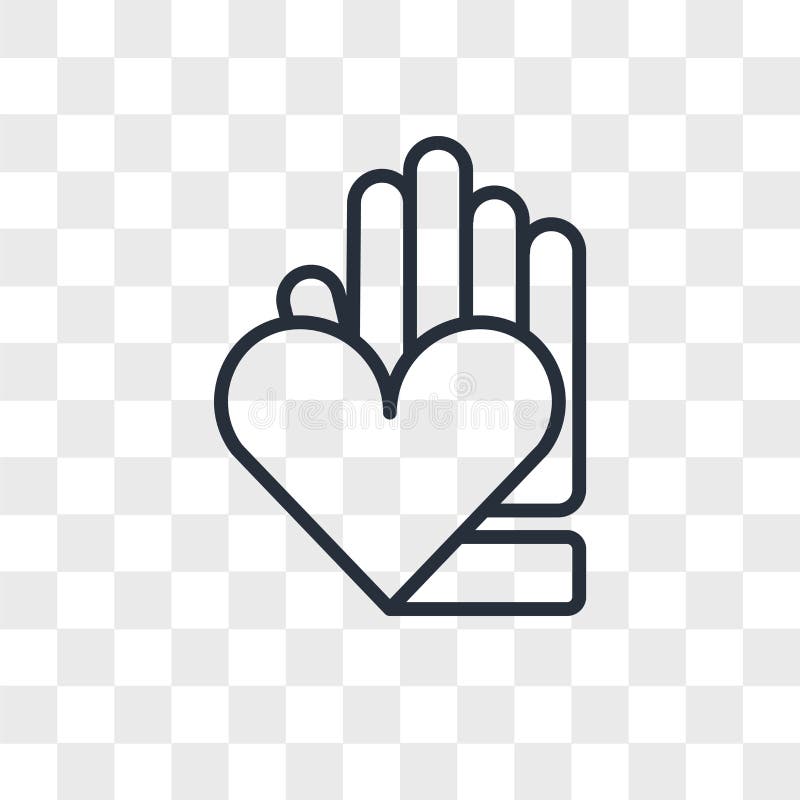 Hand Vector Icon Isolated on Transparent Background, Hand Logo Design ...