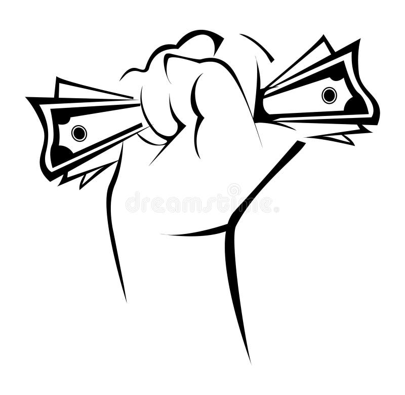 Hand Vector Line Art Illustration Symbol Perfect Stock Vector ...