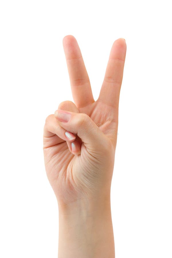 Hand - victory sign stock photo. Image of isolated, concepts - 6406536