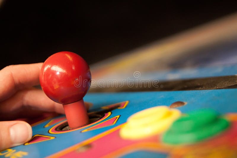 Hand with Video Game Joystick Stock Photo - Image of game, vintage ...