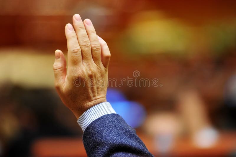Hand vote stock photo. Image of hand, closeup, agreement - 48409678