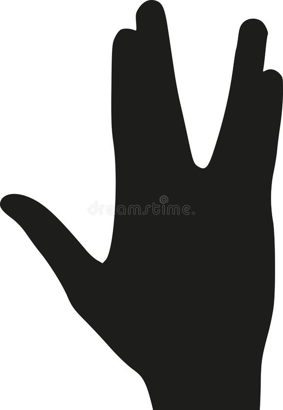Vulcan Salute Hand Gesture Stock Illustrations – 166 Vulcan Salute Hand ...