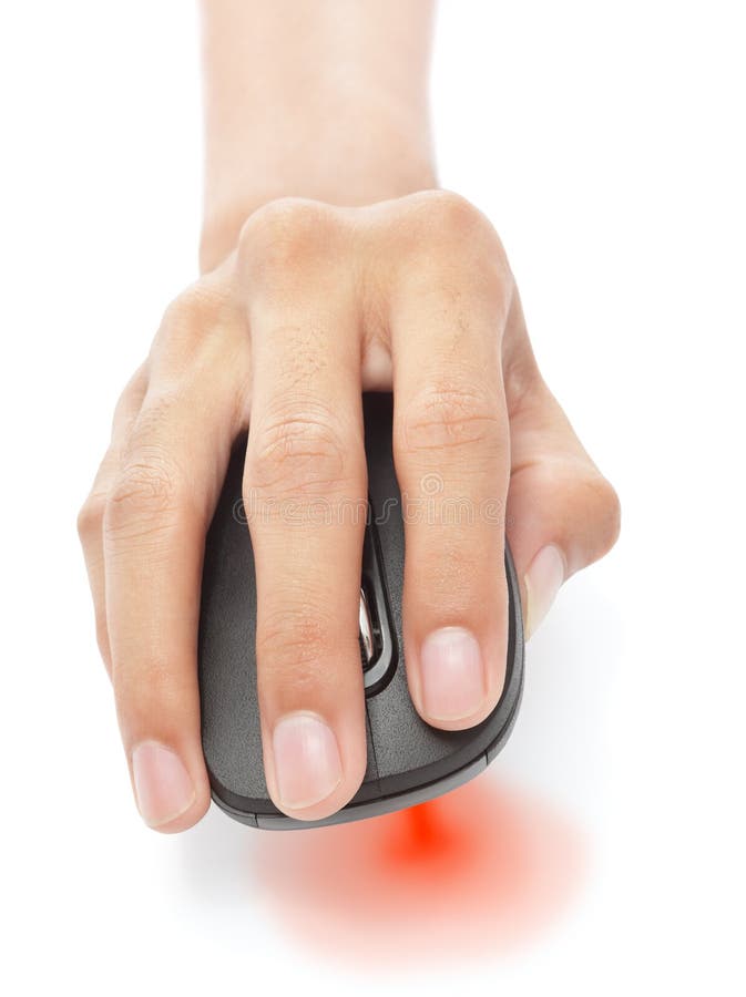 Computer mouse and hand stock image. Image of device, industry - 4260461