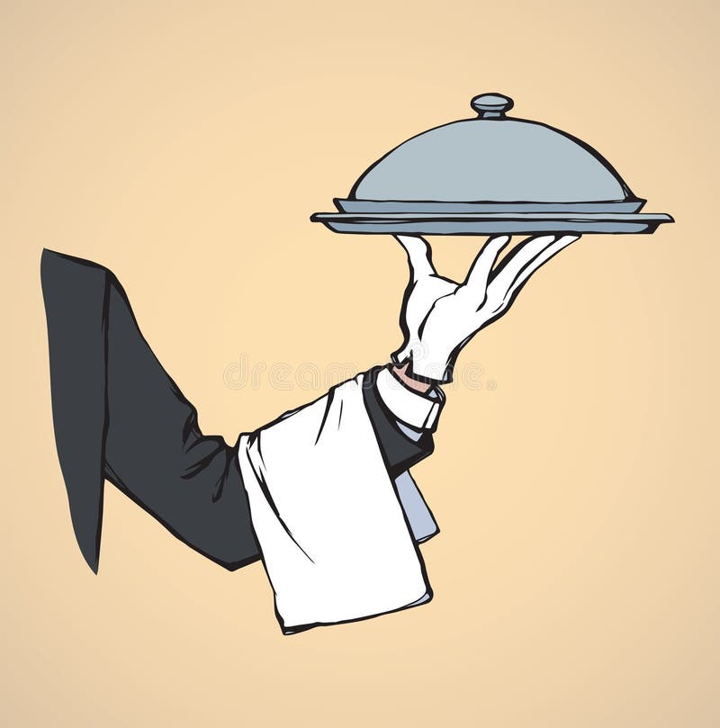 Retro Waiter Male Stock Illustrations – 605 Retro Waiter Male Stock ...