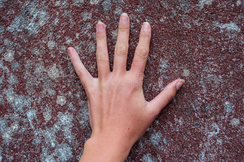 Hand on wall stock photo. Image of background, body, retro - 32442518