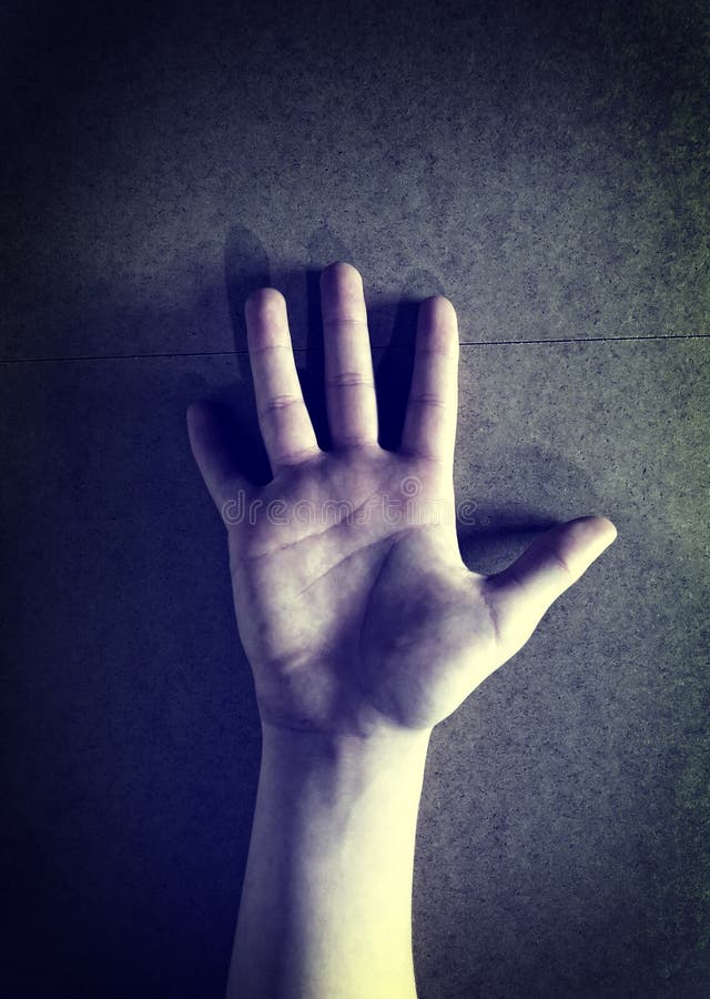 Hand on the Wall stock image. Image of depression, effect - 60718329