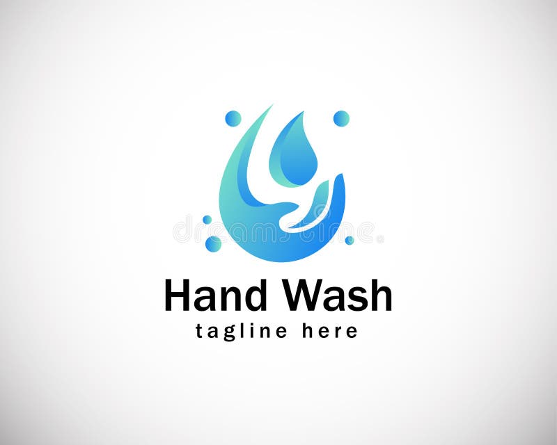 Hand Wash Logo Creative Design Water Drop Care Soap Stock Illustration ...