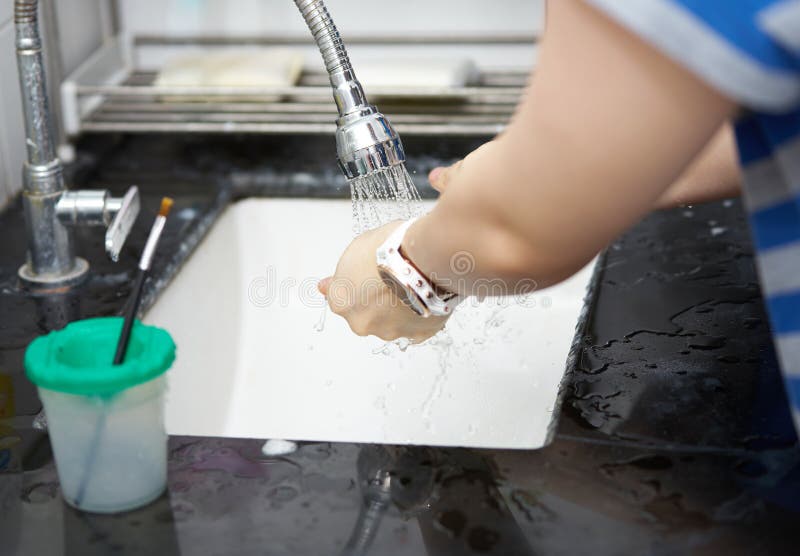 Hand Washed for Clean and Hygience Stock Image - Image of crane, liquid ...