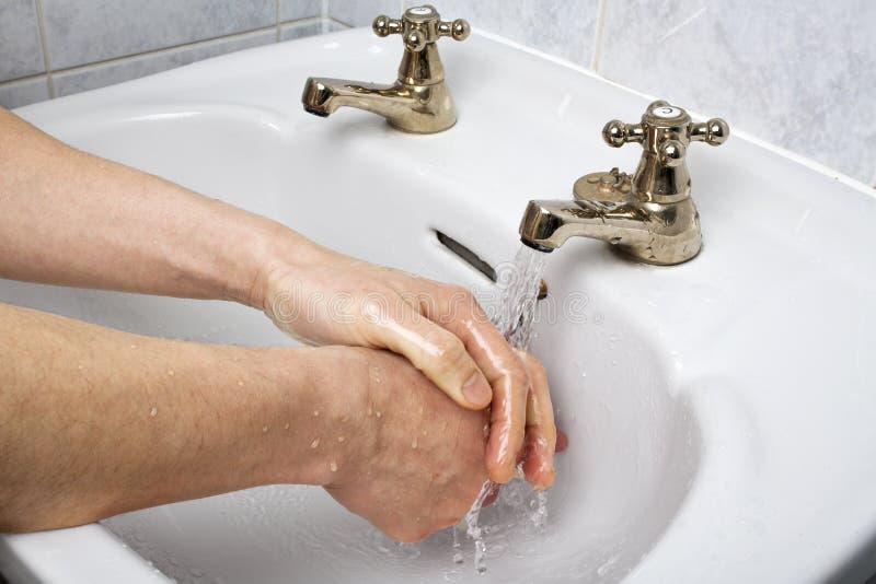 Hand Washing. stock photo. Image of suds, iron, soap - 50613360