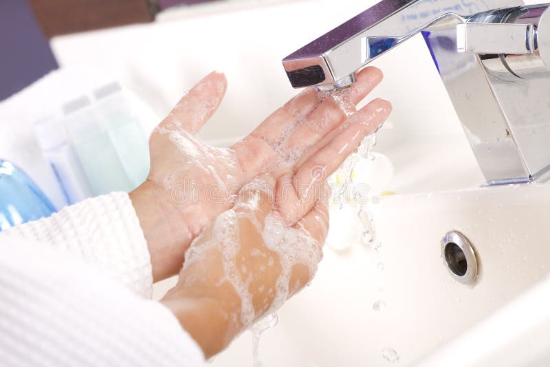 Hand washing stock image. Image of human, foam, prevention - 29024497