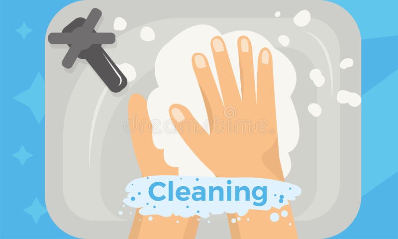 Hand washing banner stock vector. Illustration of hand - 191810940