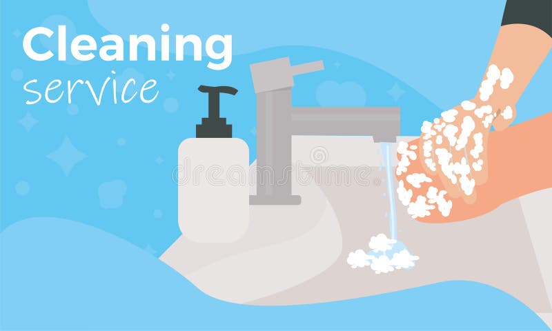Hand washing banner stock vector. Illustration of banner - 191811916
