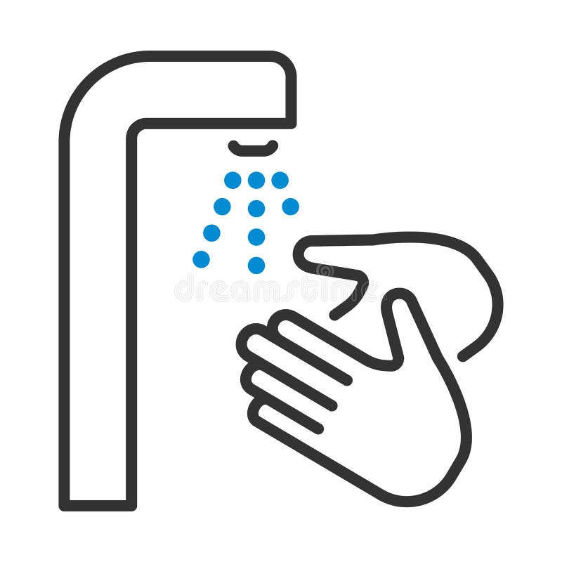 Hand Washing Icon stock vector. Illustration of drawing - 240957868