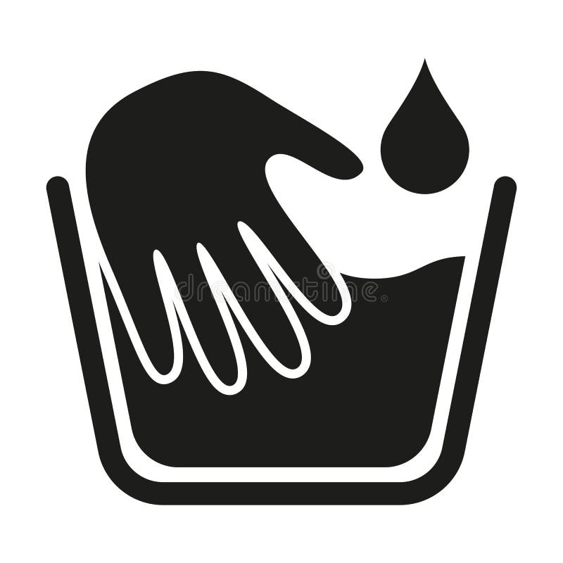 Hand Washing Icon. Laundering and Wash Vector Illustration Stock Vector ...