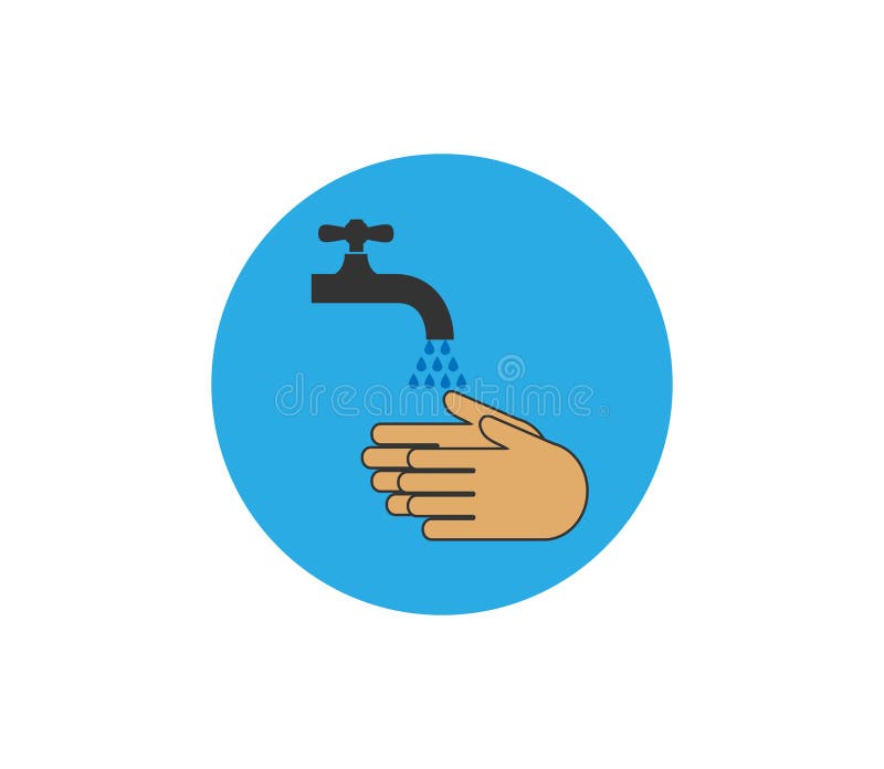 Hand Washing Icon. Vector Illustration, Flat Design Stock Illustration ...