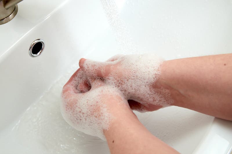 Hand Washing with Soap. Hand Hygiene in the Event of a Virus Outbreak ...