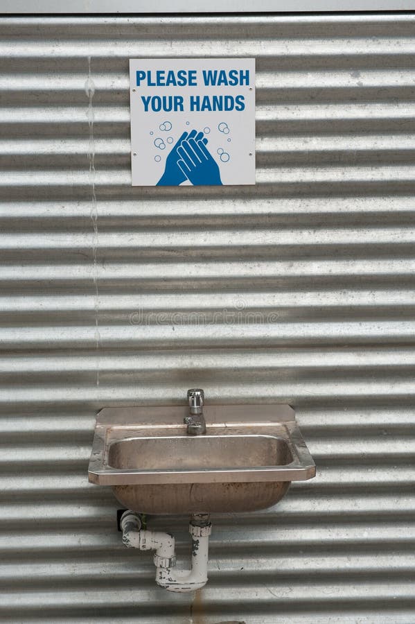 Hand washing station stock image. Image of iron, metal - 29174561