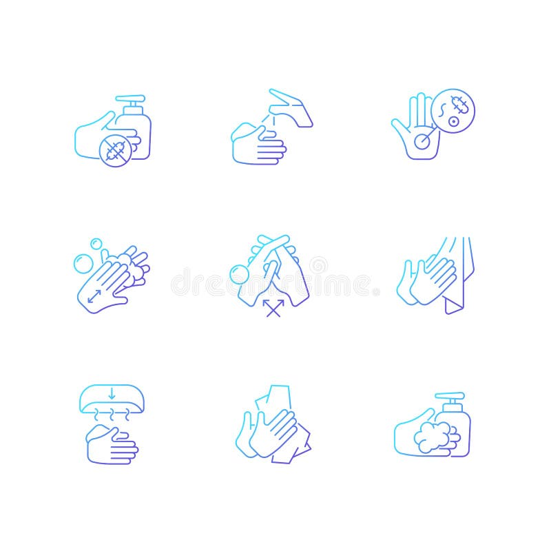 Hand Washing Steps Stock Illustrations – 776 Hand Washing Steps Stock ...