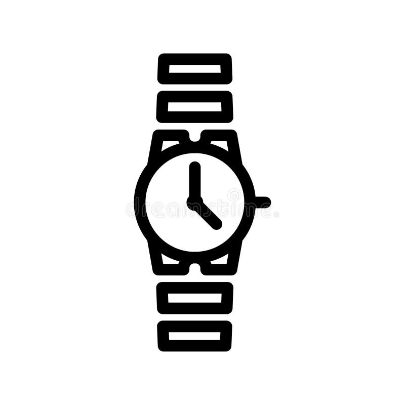 Hand watch icon stock illustration. Illustration of beautiful - 376868790