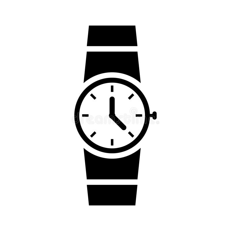 Hand watch Icon stock vector. Illustration of graphic - 201894838