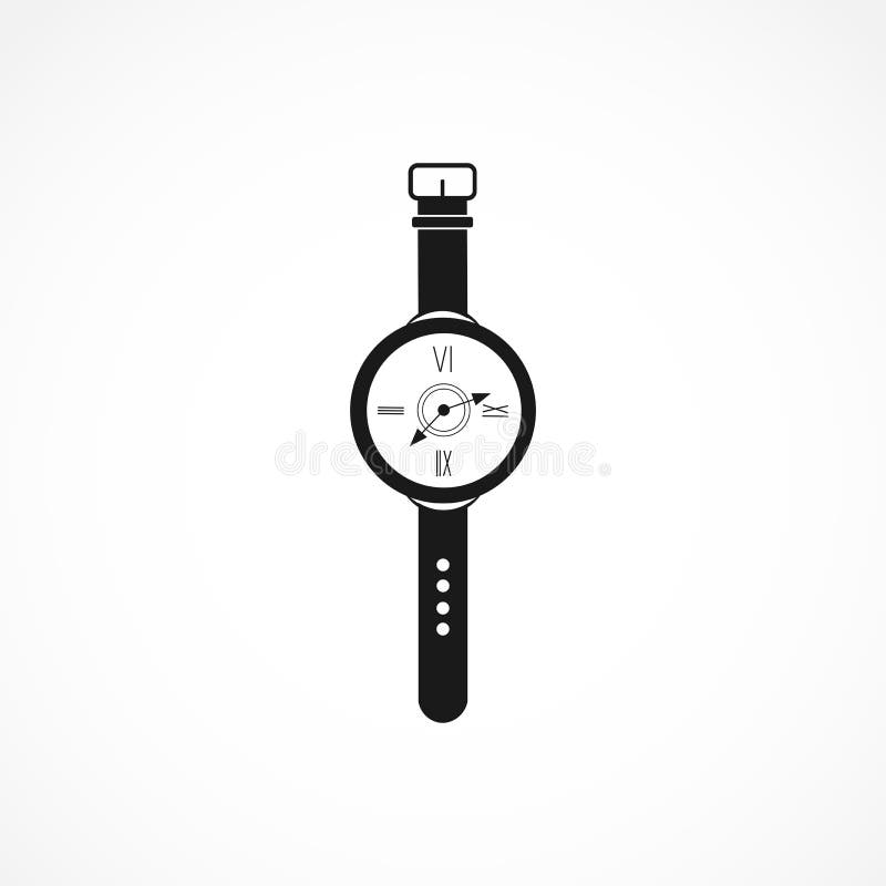 Hand Watch Icon, Hand Watch Simple Isolated Icon Stock Illustration ...