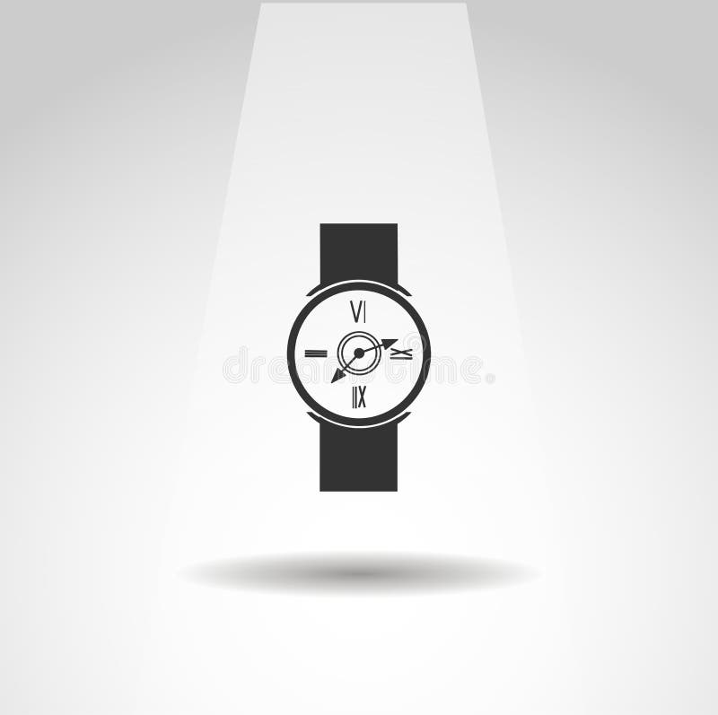 Hand Watch Icon, Hand Watch Simple Isolated Icon Stock Illustration ...