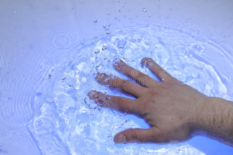 Water hand stock image. Image of blue, cleanse, environment - 13831245