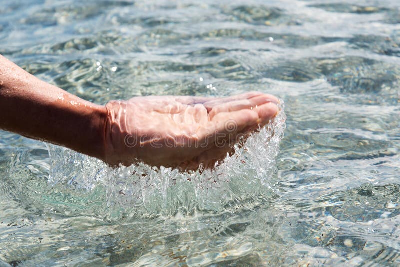 Hand and water. stock image. Image of bubble, healthy - 60234819
