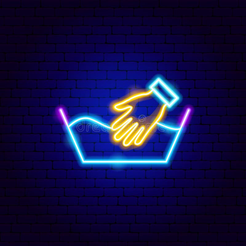 Hand and Water Drop Line Icon Vector. Outline Sign, Linear Style ...