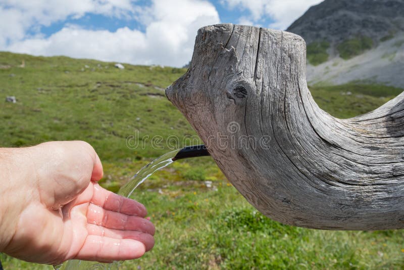 Hand water source stock image. Image of outdoor, person - 192282923