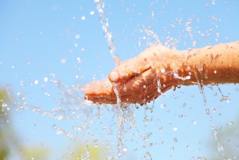Water hand stock image. Image of blue, cleanse, environment - 13831245