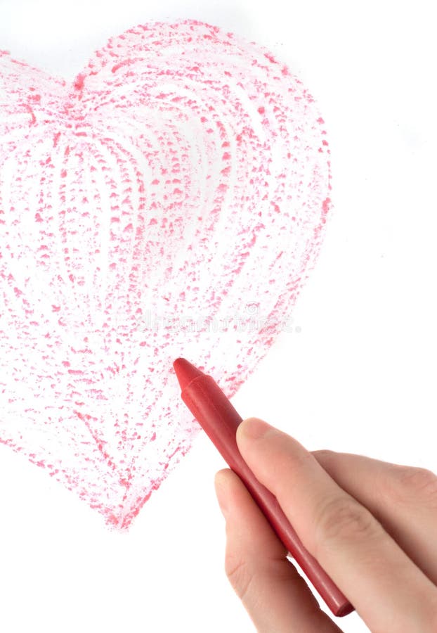 Hand with wax crayon stock photo. Image of drawing, multi - 13126776