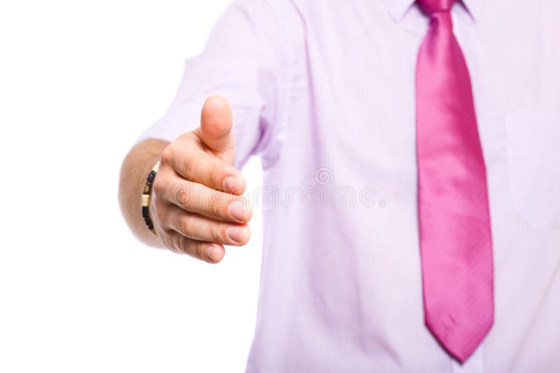 Welcome Handshake, Two Young Businessman Stock Photo - Image of ...