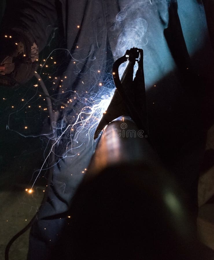 Hand welding stock photo. Image of welder, industry, clothing - 69973416