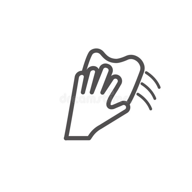 Hand Wiping. Vector Illustration Decorative Design Stock Vector ...