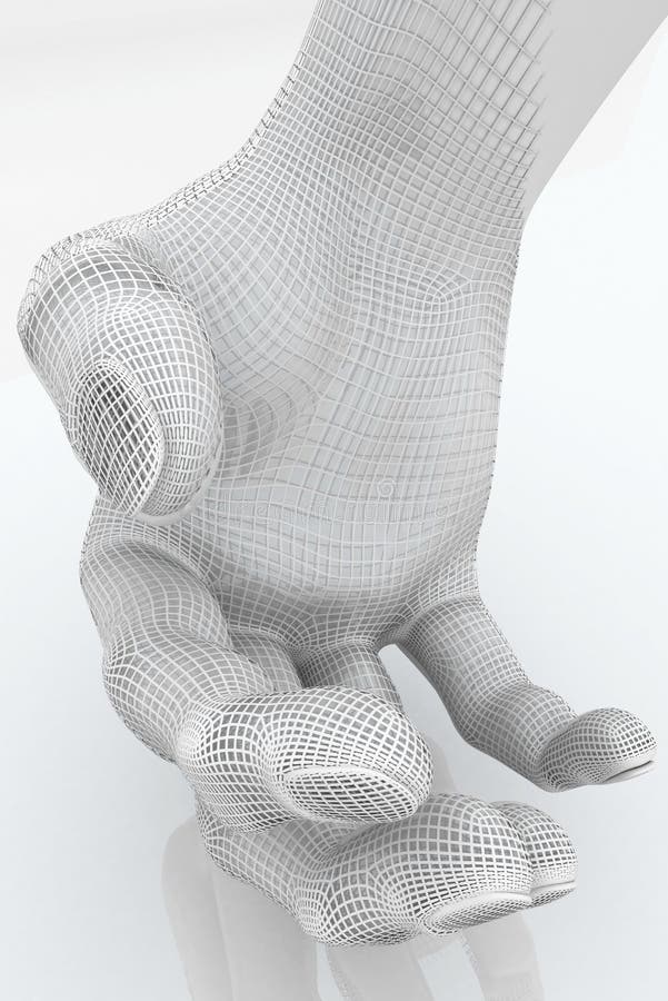 Hand Wireframe stock illustration. Illustration of cage - 9997425