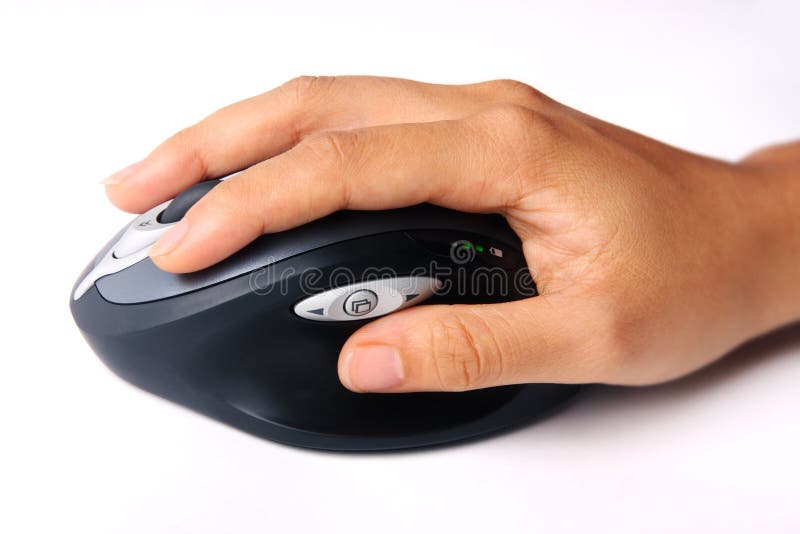 Hand on Mouse stock image. Image of business, hand, clicking - 7685351