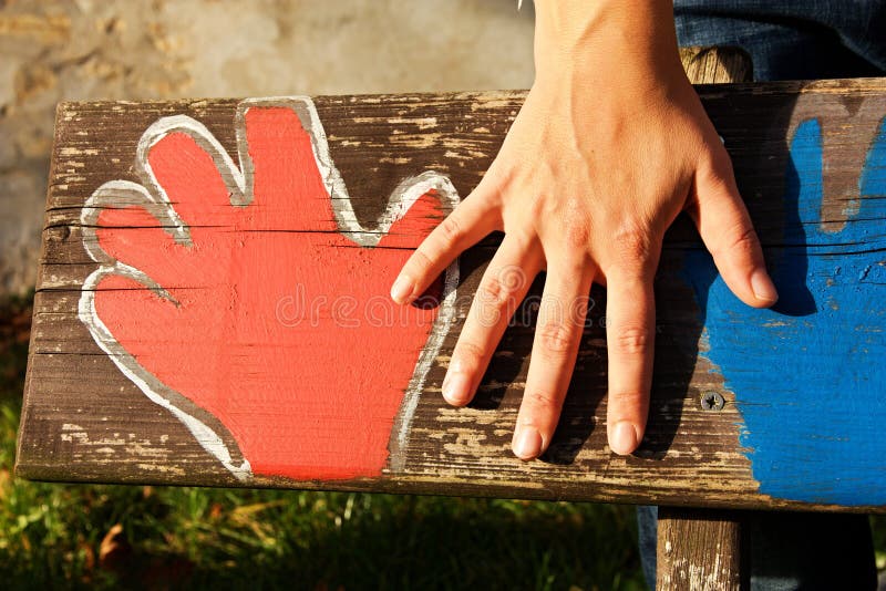 Hand of a woman stock image. Image of fall, colorful - 46581961