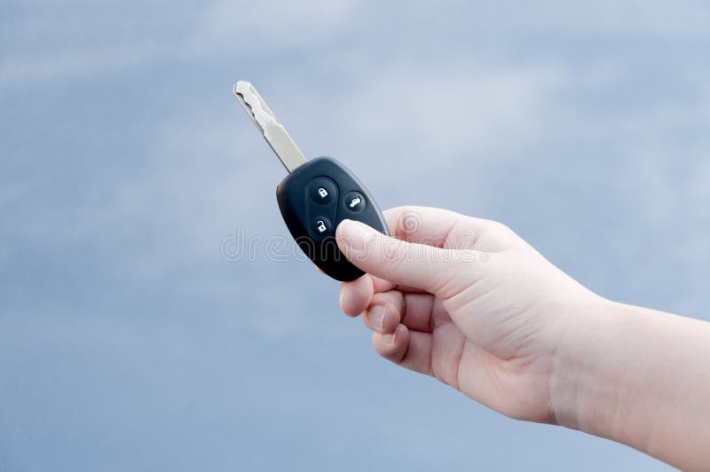 Hand Woman Holding Car Keys Stock Photo - Image of holding, female ...