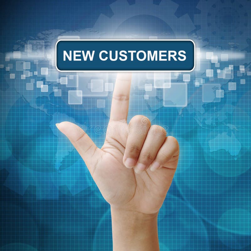 Hand Woman Press on Touch Screen Interface Stock Photo - Image of press ...