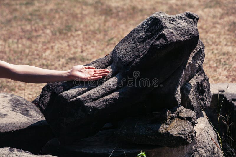 Hand Woman Touching Ancient Statue Stock Photos - Free & Royalty-Free ...
