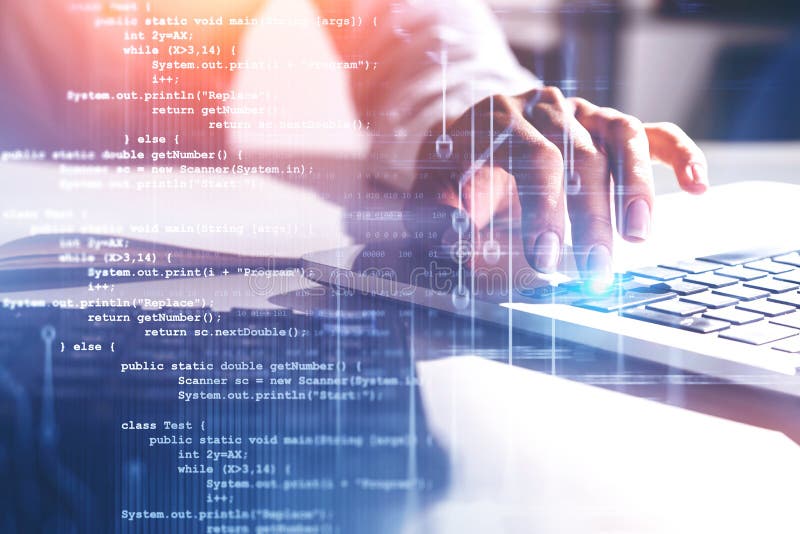 Hand Woman White Typing Code Laptop Blurred Stock Photos - Free ...