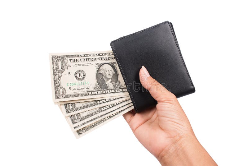 Hand women hold money stock photo. Image of purse, finance - 76787848