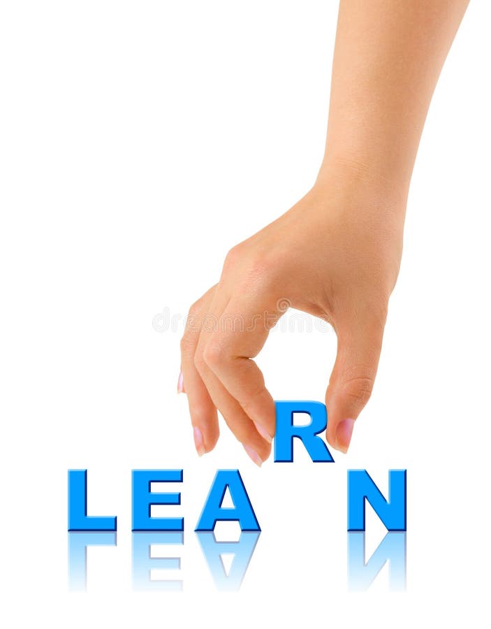 Hand and the word stock image. Image of finger, support - 7701533