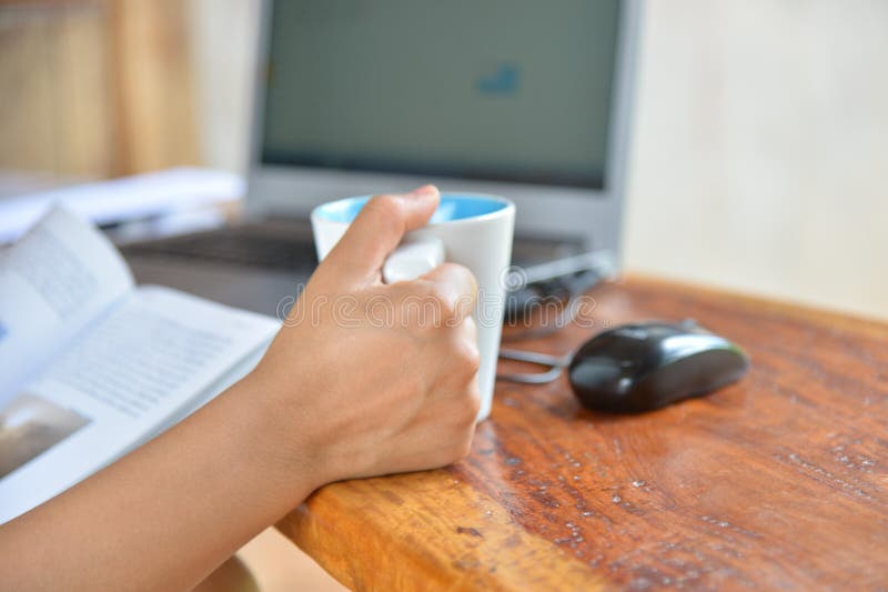 Hand work. stock image. Image of gadget, compute, freelancer - 72871589