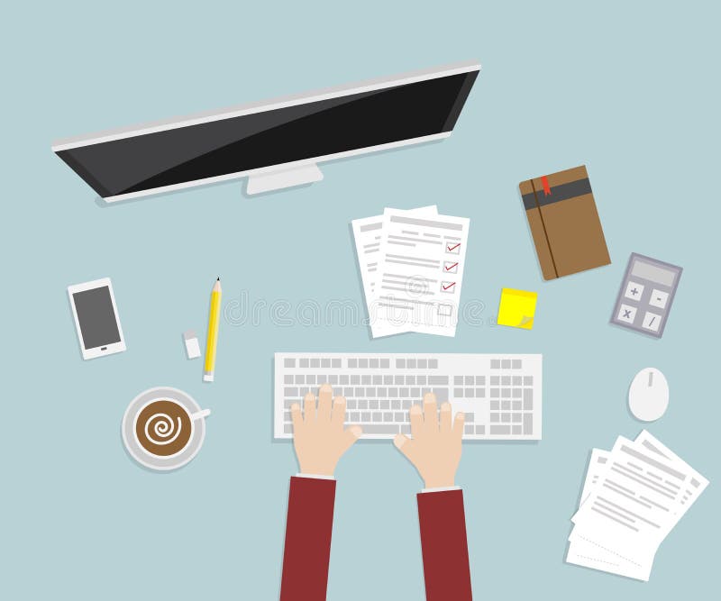 Cartoon Hand Keyboard Typing Stock Illustrations – 941 Cartoon Hand ...