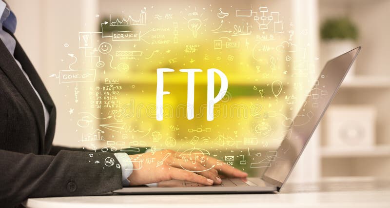 Hand Working on New Modern Computer Stock Image - Image of concept, computer: 275834085