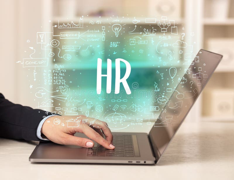 Hand Working on New Modern Computer Stock Image - Image of consultant ...